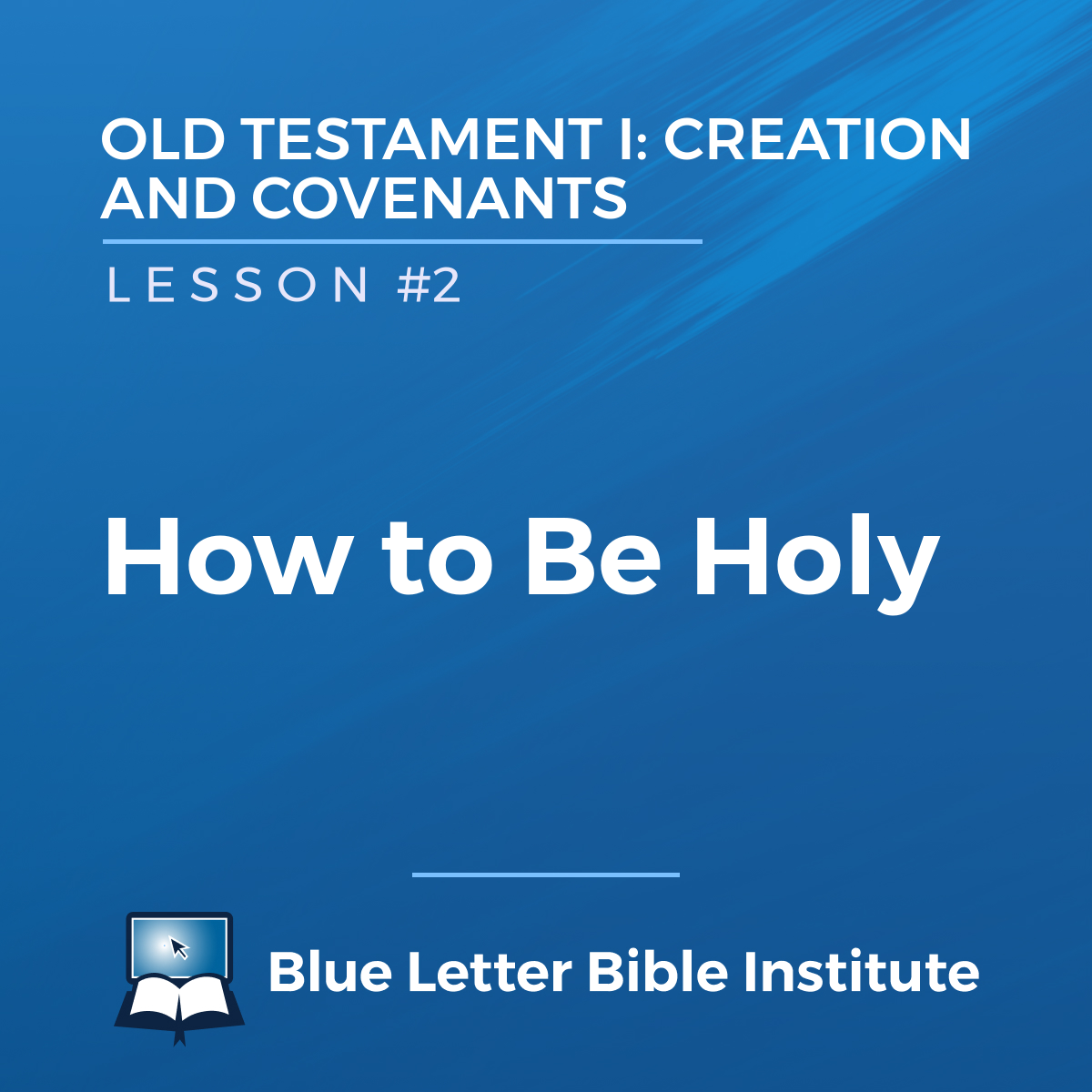 Unit #4 Lesson 2: How to Be Holy | Old Testament I: Creation and Covenants