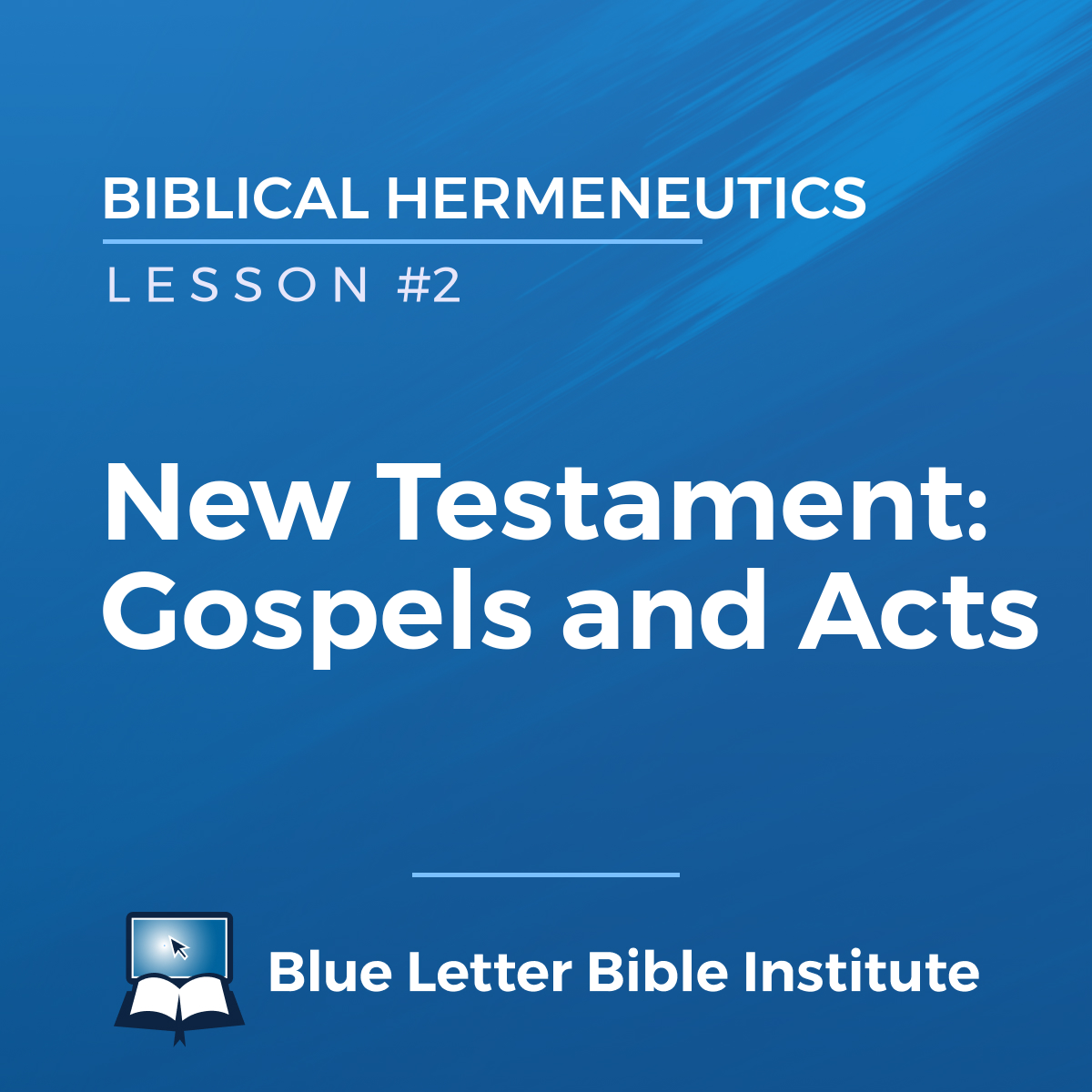 Unit #5 Lesson 2: New Testament: Gospels and Acts | Biblical Hermeneutics