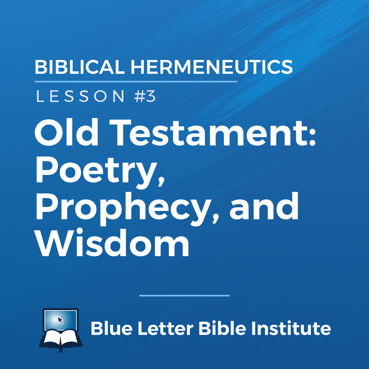 Unit #6 Lesson 3: Old Testament: Poetry, Prophecy, and Wisdom ...